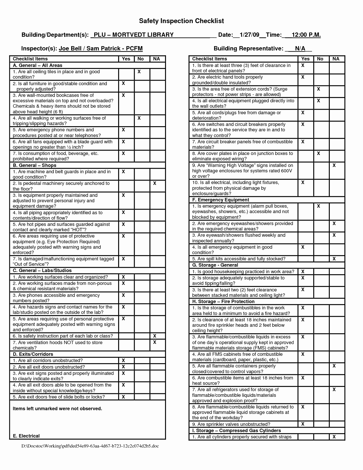  20 Building Inspection Checklist Pdf Dannybarrantes Template