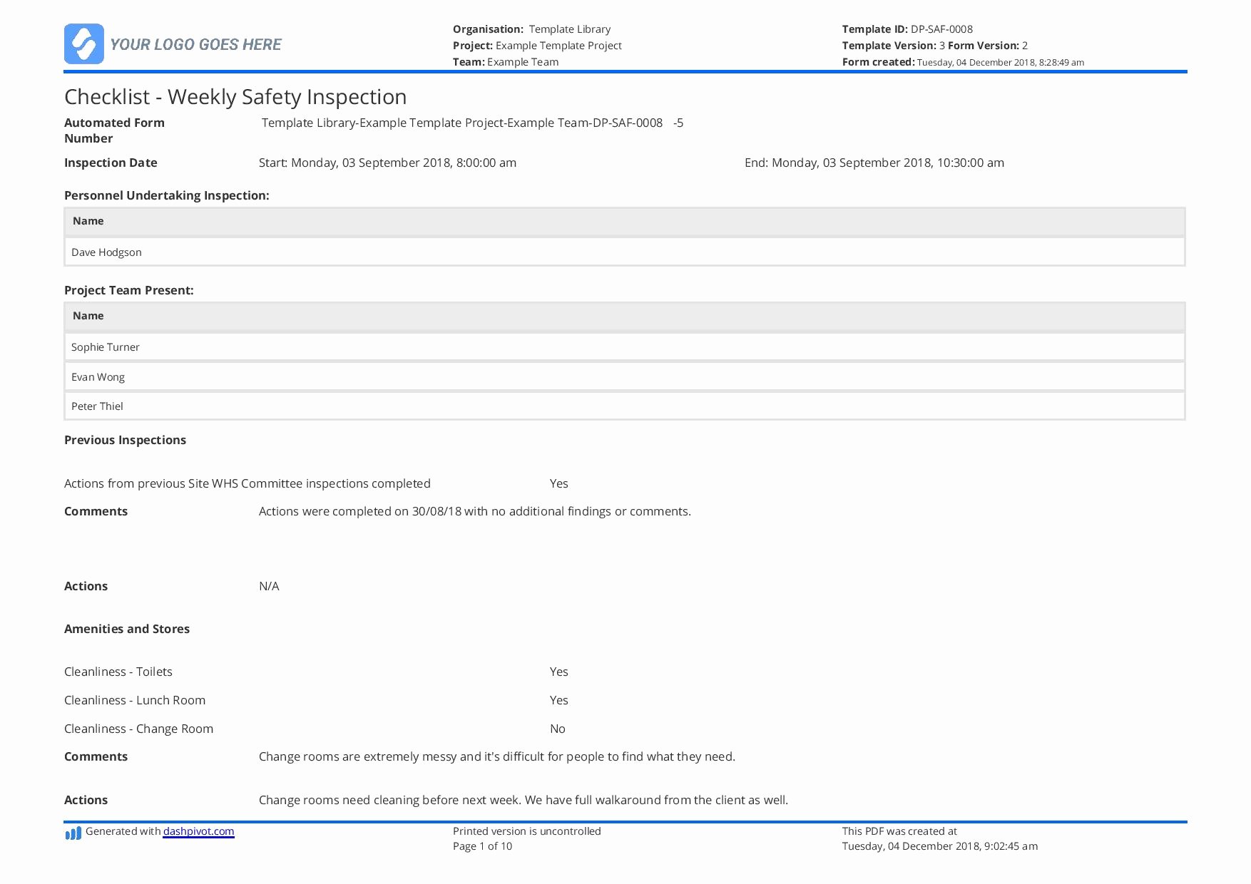  20 Building Inspection Checklist Pdf Dannybarrantes Template
