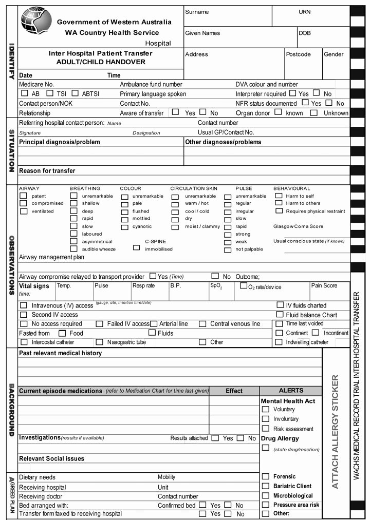  20 Ems Patient Care Report Forms Dannybarrantes Template