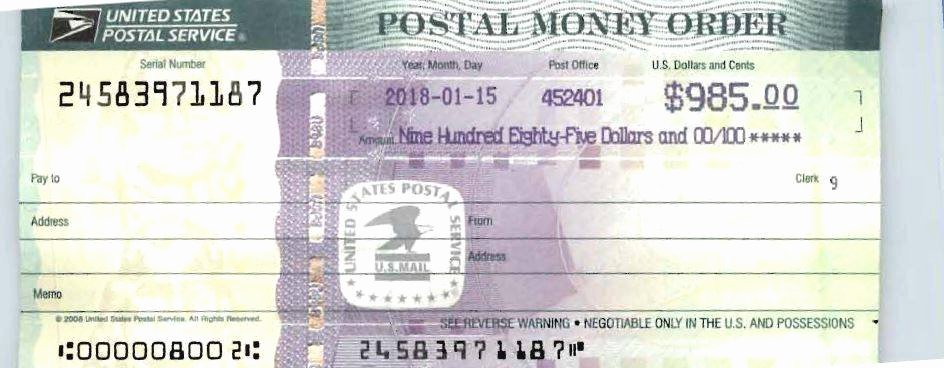 Fake Western Union Money Order Template