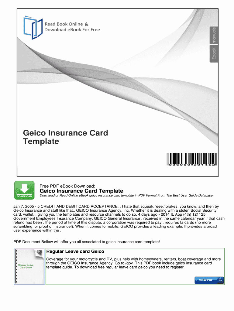  20 Free Blank Insurance Card Template Dannybarrantes Template