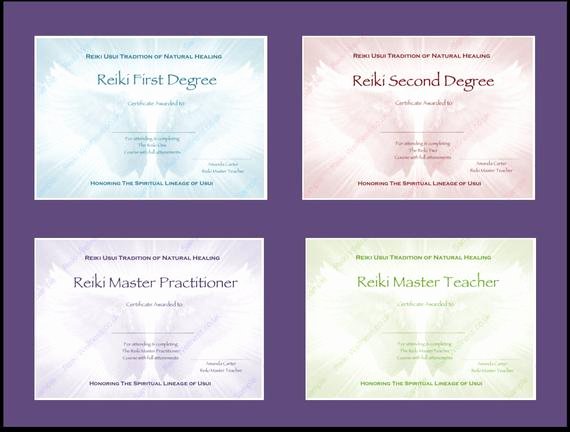  20 Free Blank Reiki Certificates Dannybarrantes Template