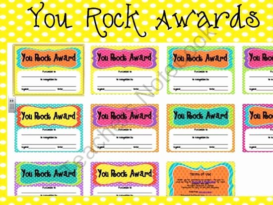  20 Fun Award Ideas For Students Dannybarrantes Template