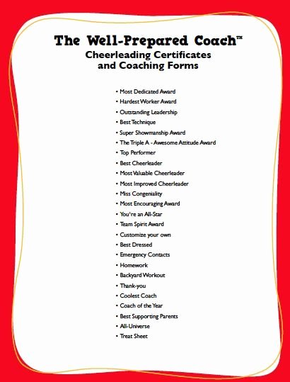  20 Funny Cheer Awards Ideas Dannybarrantes Template
