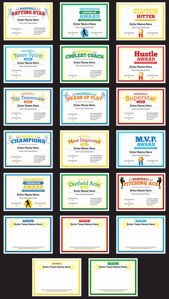  20 Funny Softball Awards Certificates Dannybarrantes Template