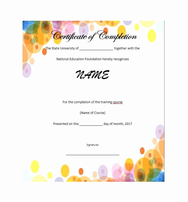  20 High School Certificate Of Completion Example Dannybarrantes 