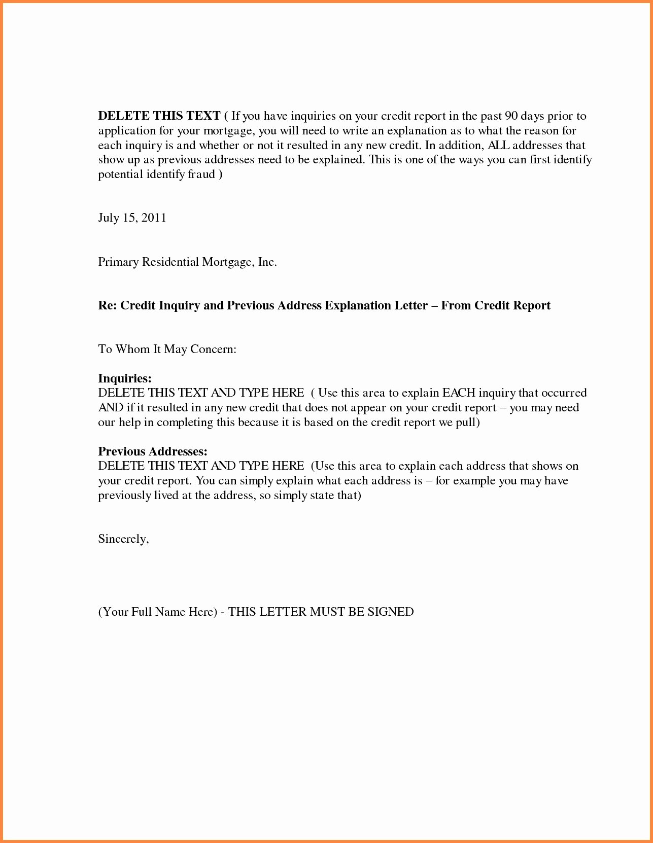  20 Letter Of Explanation For Late Payment Dannybarrantes Template