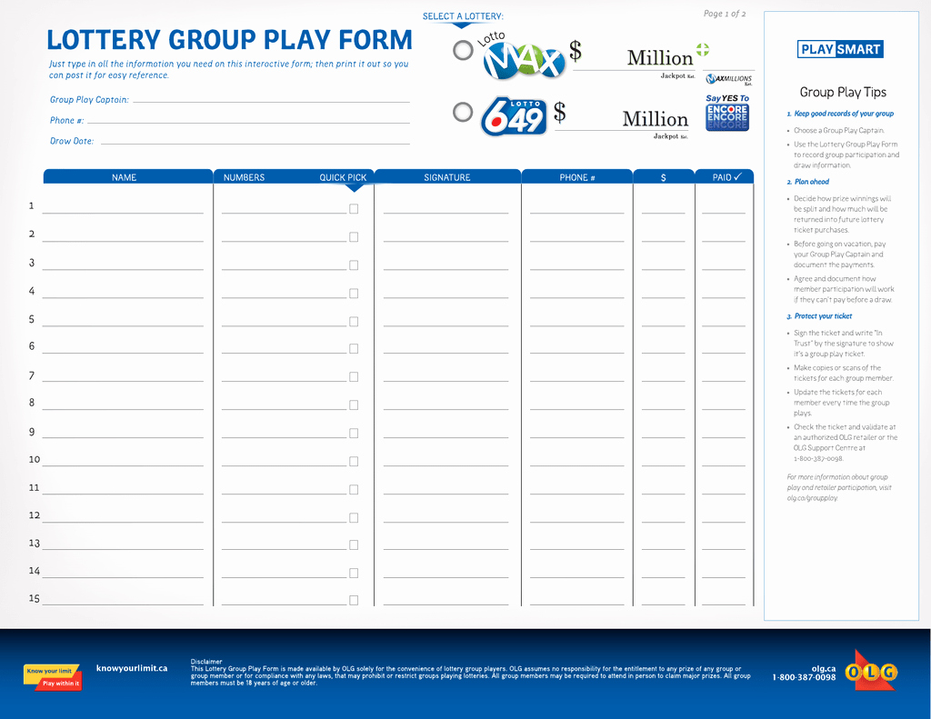 20 Office Lottery Contract Dannybarrantes Template
