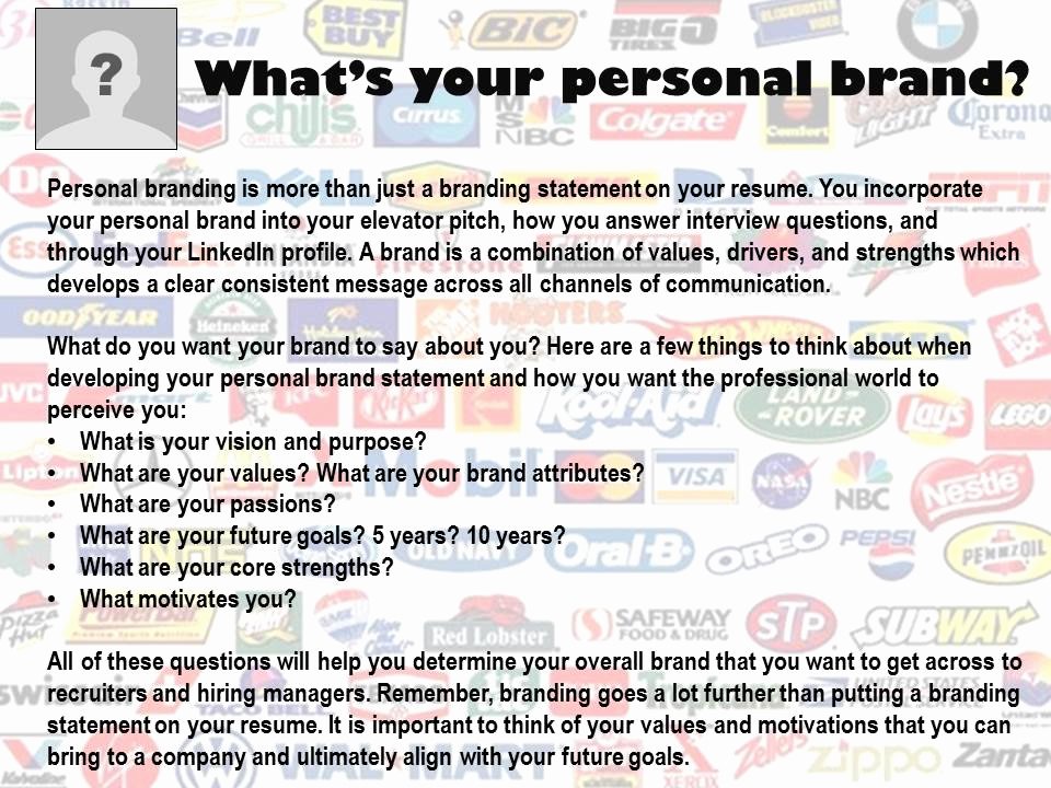  20 Personal Branding Statements Examples Dannybarrantes Template