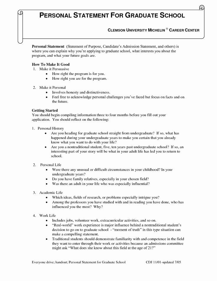  20 Personal History Statement Examples Dannybarrantes Template