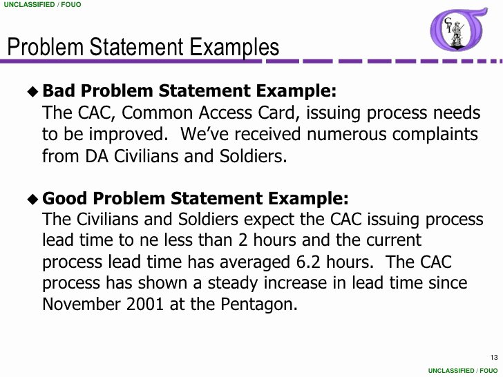  20 Problem Statement Examples Business Dannybarrantes Template