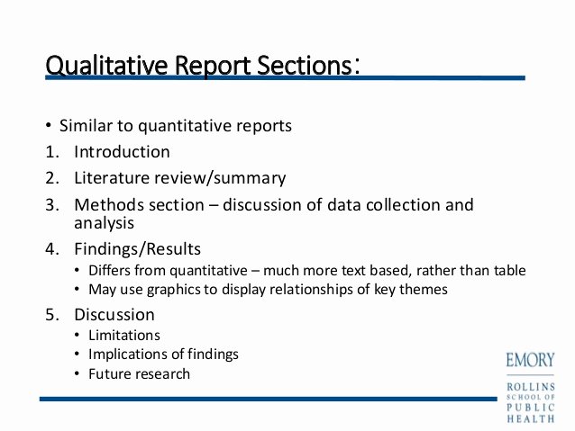  20 Qualitative Report Example Dannybarrantes Template