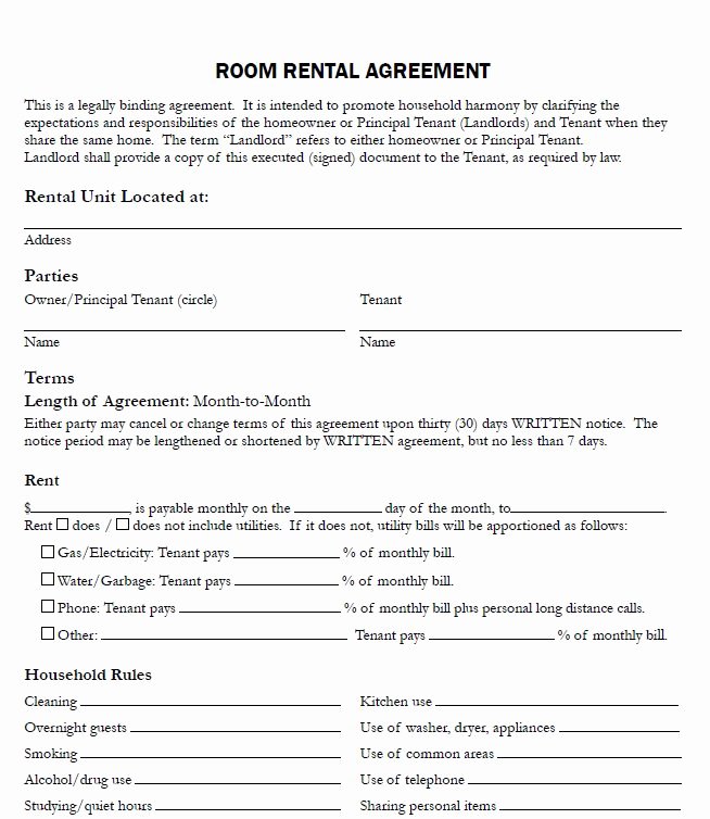  20 Shared Housing Agreement Dannybarrantes Template