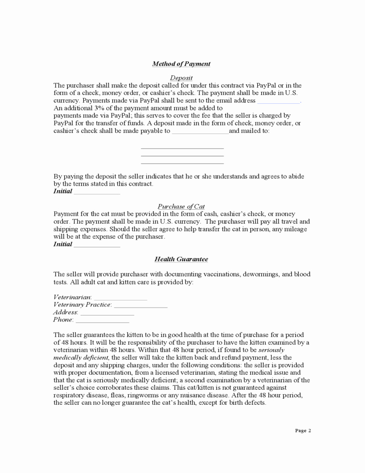  20 Spay Neuter Contract Form Dannybarrantes Template