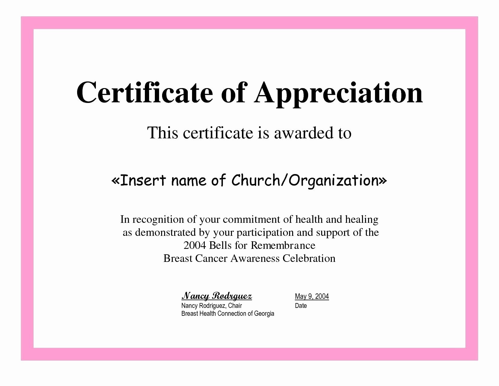  20 Sunday School Teacher Appreciation Certificates Dannybarrantes